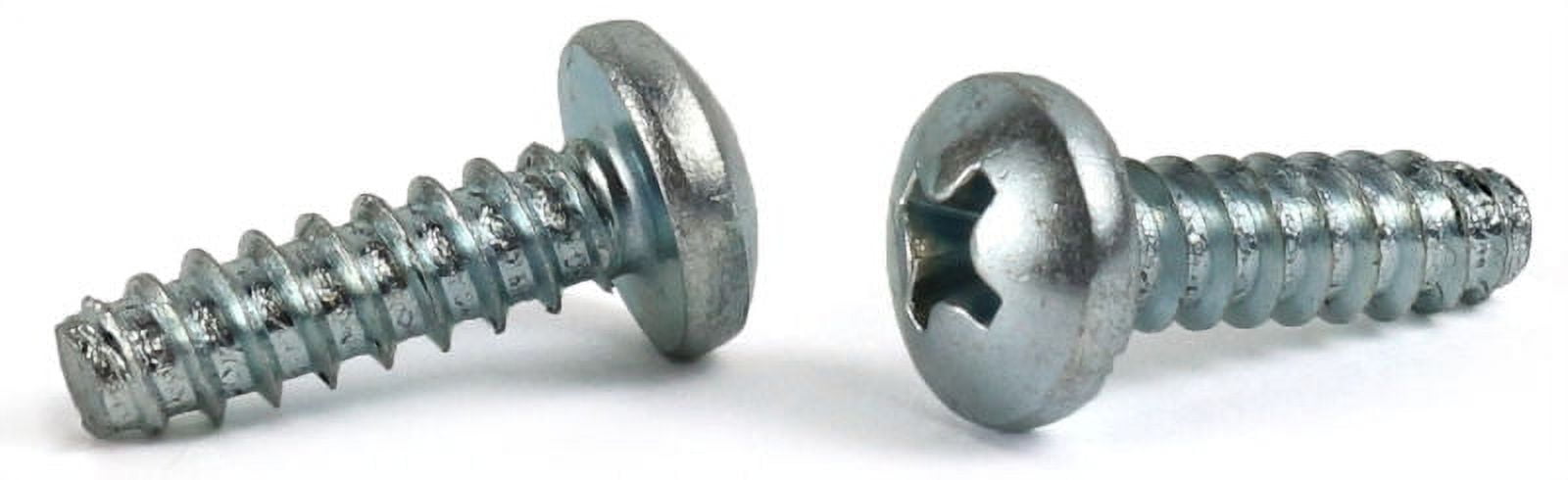 #10 x 2" Type B Self-Tapping Screws / Phillips / Pan Head / Steel ...