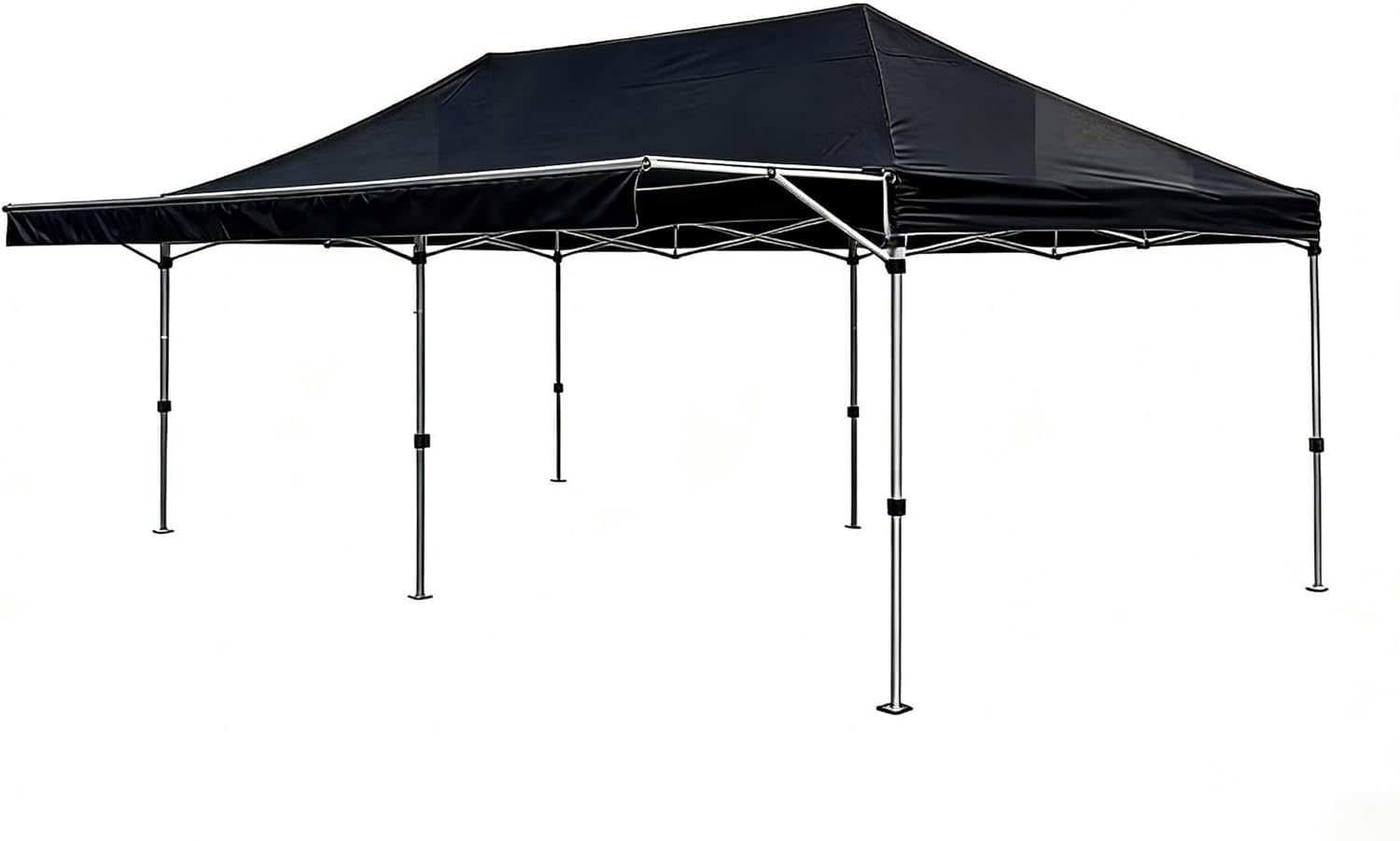 10 x 20 FT Pop Up Canopy Tent with Slant Legs - Portable Shelter with ...