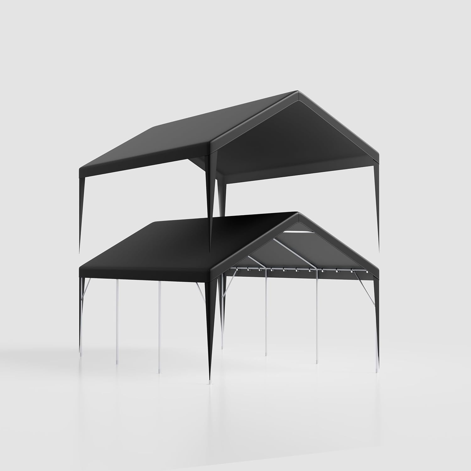 10'x 20' Heavy Duty Carport Top Cover, Portable Garage for Car, Truck ...
