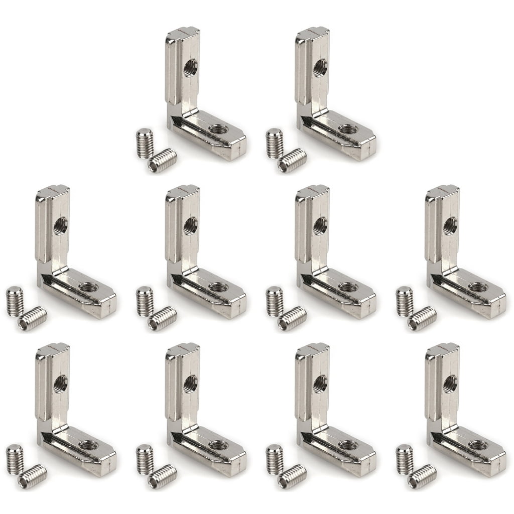 10 x 2020 3030 4040 Series L-Shape Interior Inside Corner Connector ...