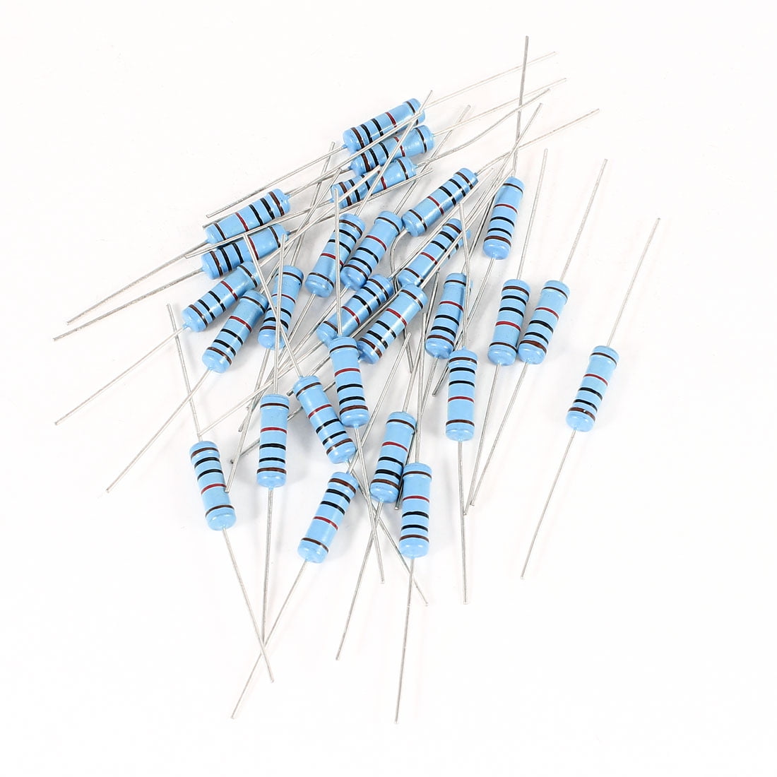 10Pcs 2W 1% Tolerance 10K Ohm Through Hole Axial Flameproof Metal Film ...
