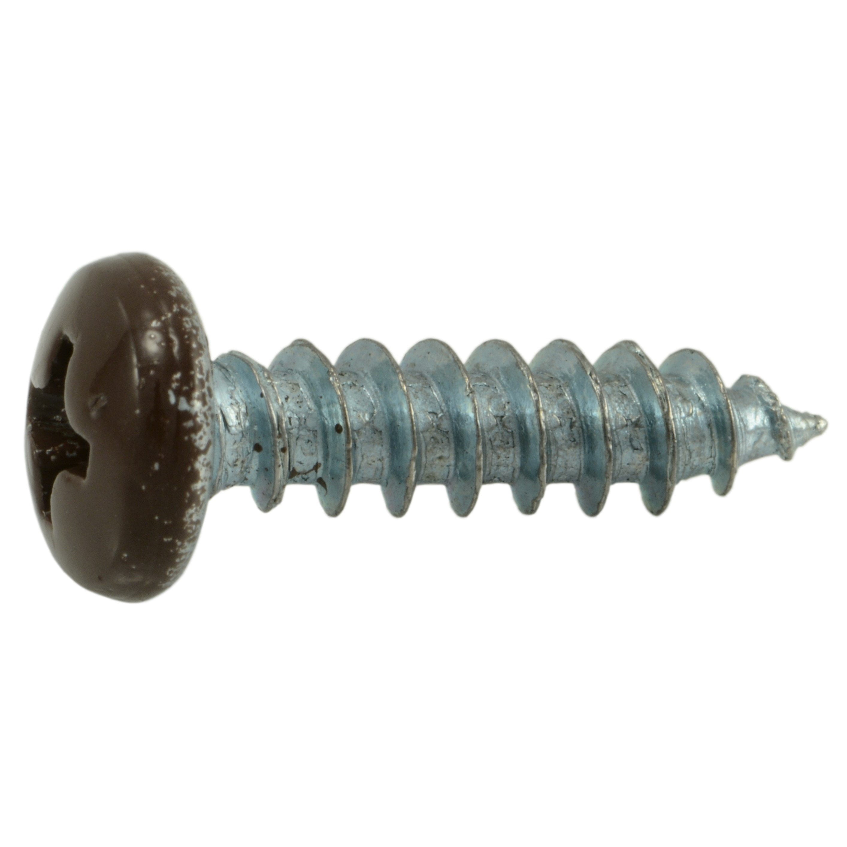 #10 x 3/4" Brown Painted Steel Phillips Pan Head Sheet Metal Screws ...