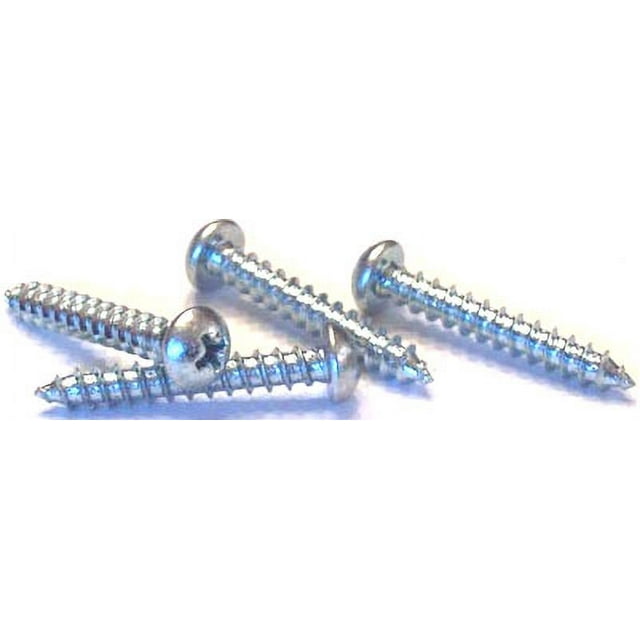 #10 x 3/4" Type A Self-Tapping Screws / Phillips / Round Head / Steel ...