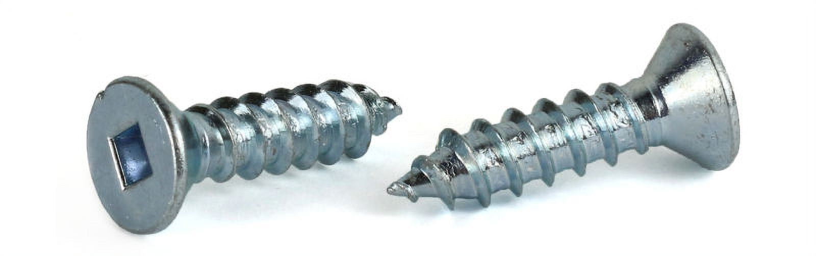 #10 x 3/4" Type A Self-Tapping Screws / Square / Flat Head / Steel ...