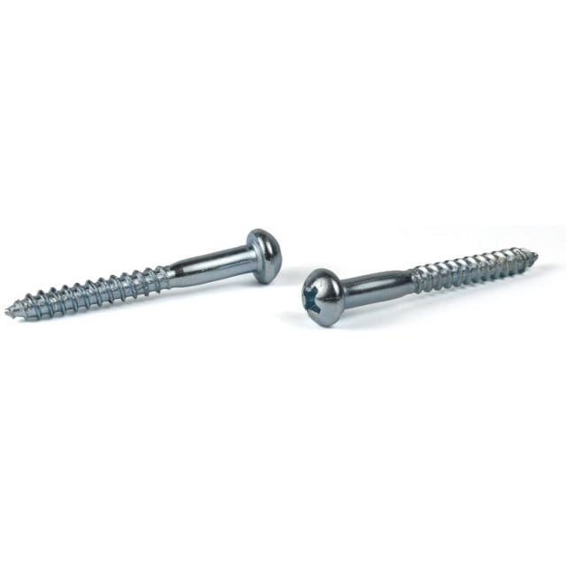 #10 x 3/4" Wood Screws / Phillips / Round Head / Steel / Zinc - 3000 ...