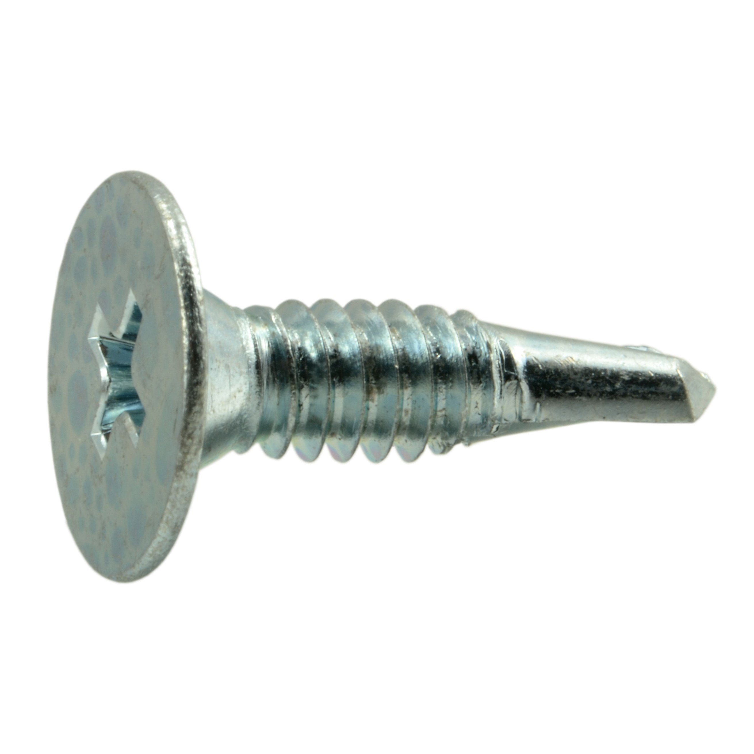 #10 x 3/4" Zinc Plated Steel Fine Thread Phillips Wafer Head Self ...
