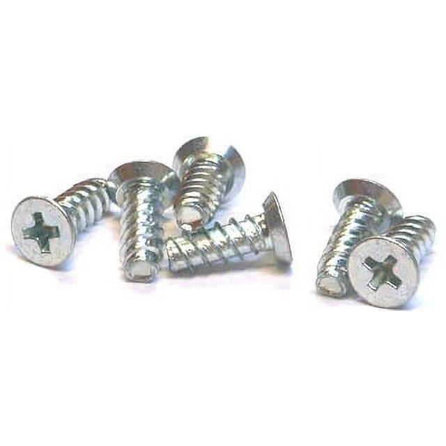 #10 x 3/8" Thread Forming Screws for Plastics (48-2) / Phillips / Flat ...