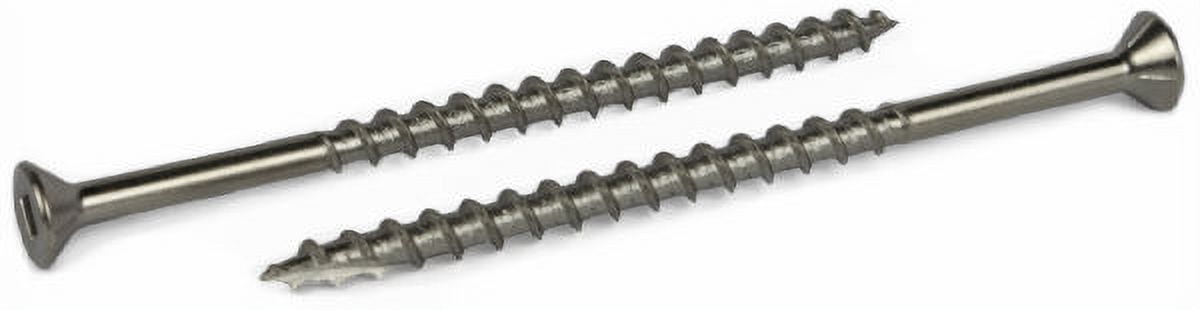 #10 x 3" Deck Screws / Square / Flat Head / Type 17 / 18-8 Stainless ...