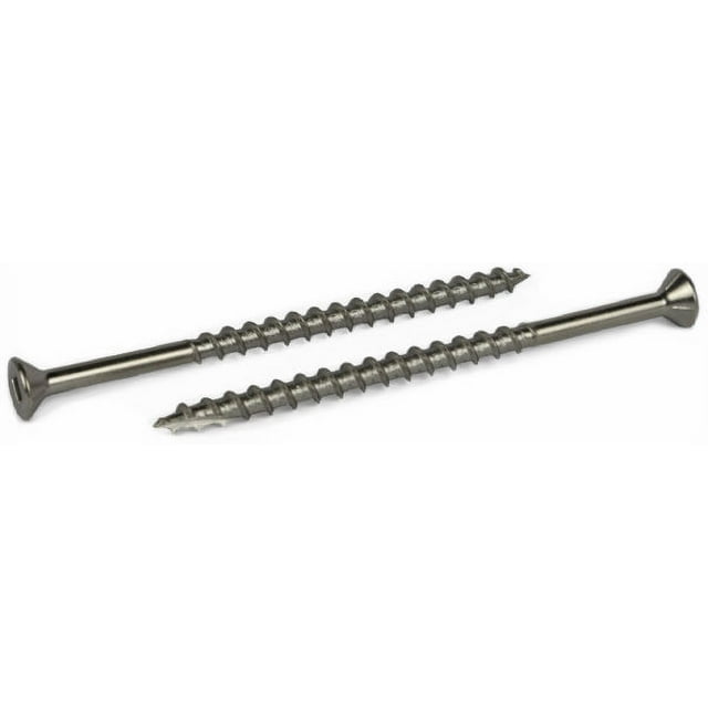 #10 x 3" Deck Screws / Square / Flat Head / Type 17 / 18-8 Stainless ...