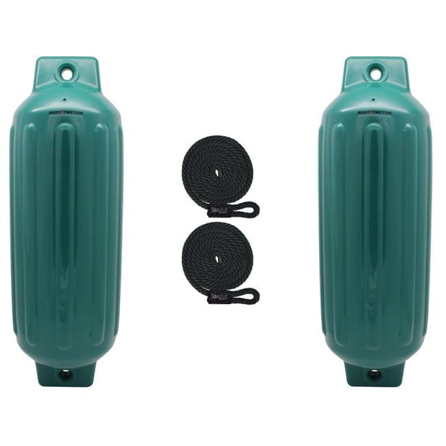10 x 30 in. BoatTector Inflatable Fender, Forest Green - Pack of 2 ...