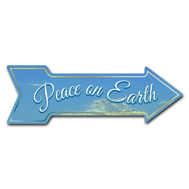 10 x 30 in. Indoor & Outdoor Decor Direction Sticker Vinyl Wall Decals ...