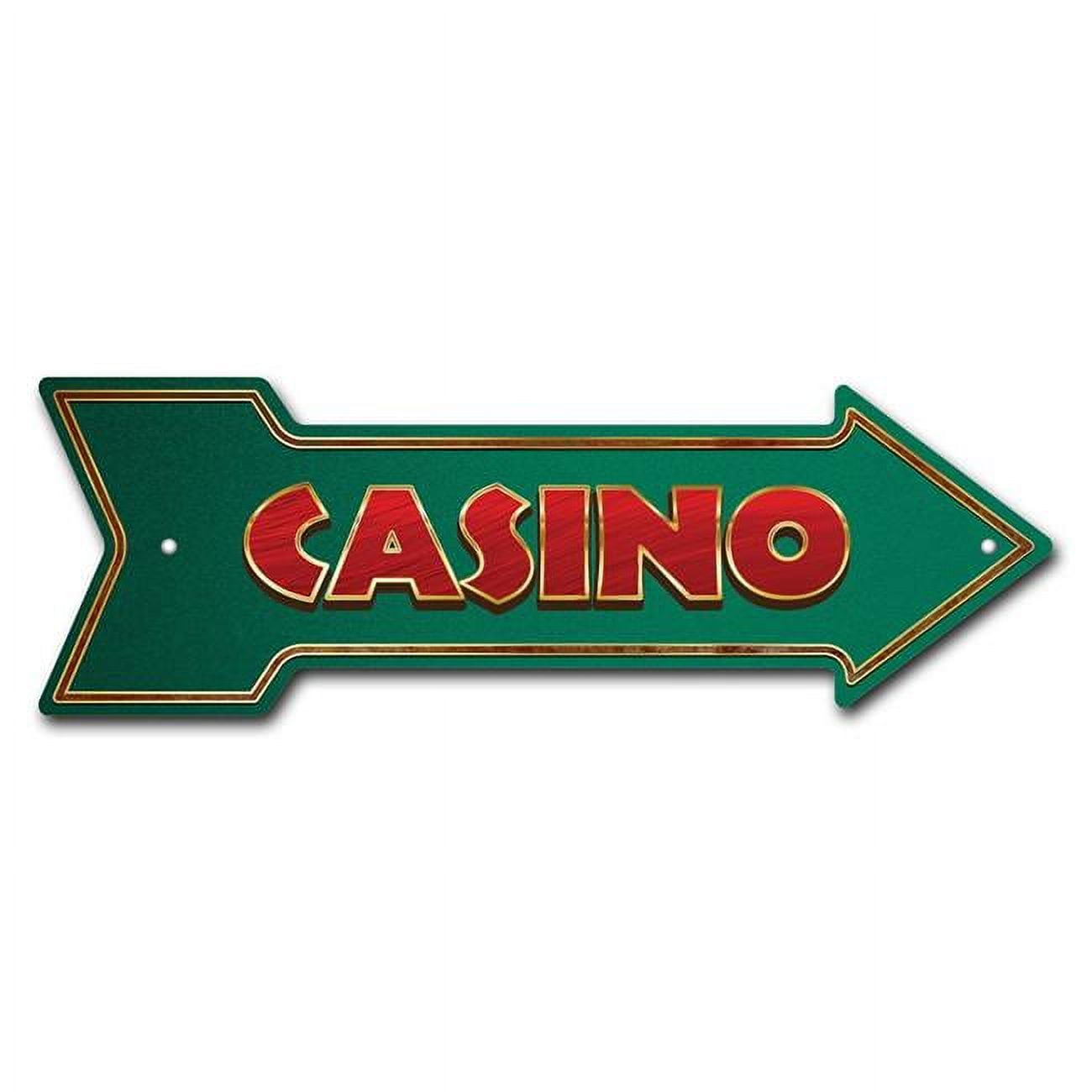 10 x 30 in. Wide Casino Arrow Sign - Walmart.com