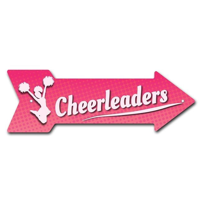 10 x 30 in. Wide Cheerleaders Arrow Sign - Walmart.com