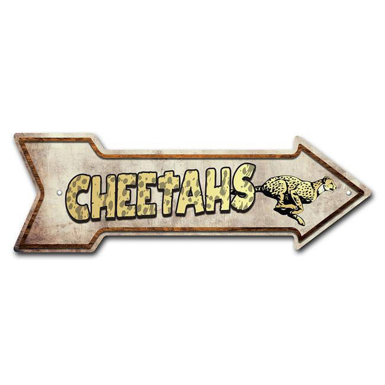 10 x 30 in. Wide Cheetahs Arrow Sign - Walmart.com