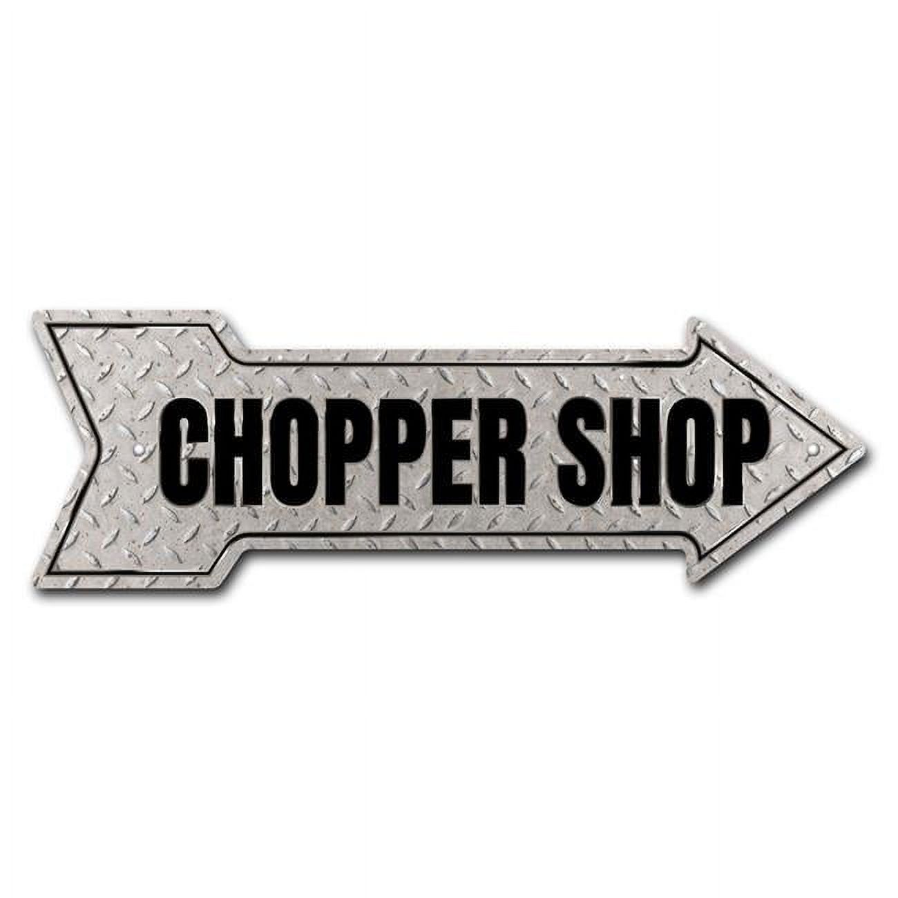 10 x 30 in. Wide Chopper Shop Arrow Sign - Walmart.com