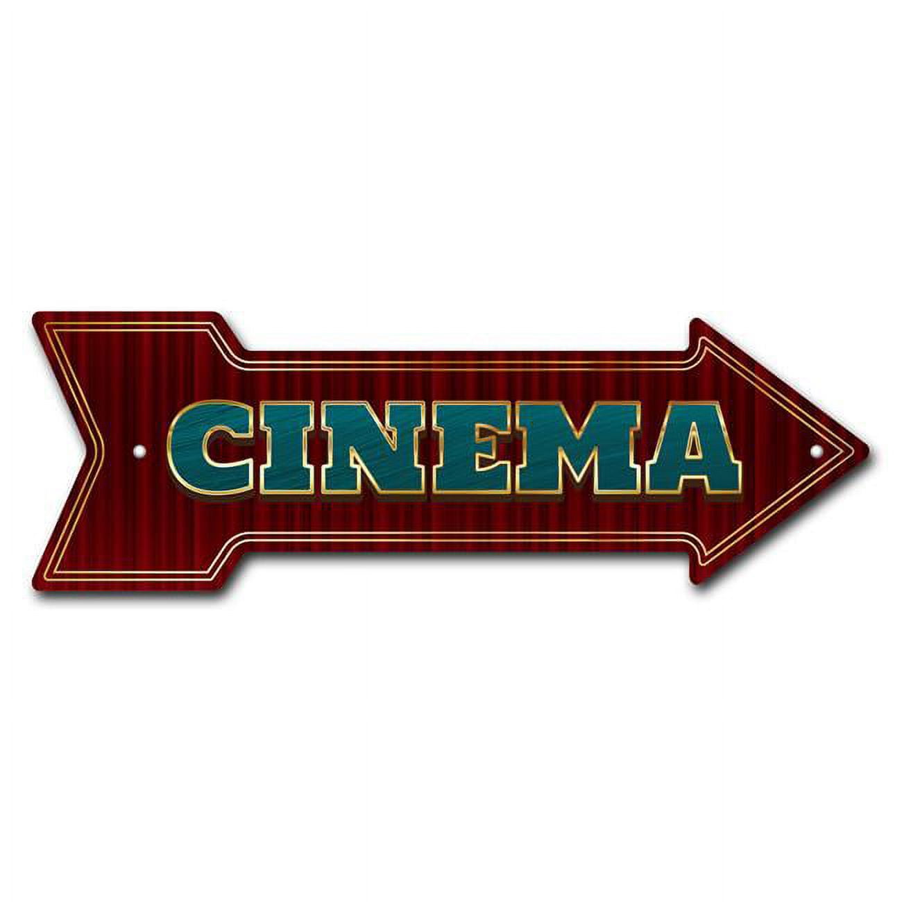 10 x 30 in. Wide Cinema Arrow Sign - Walmart.com
