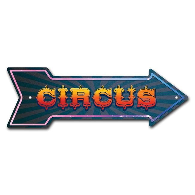 10 x 30 in. Wide Circus Arrow Sign - Walmart.com