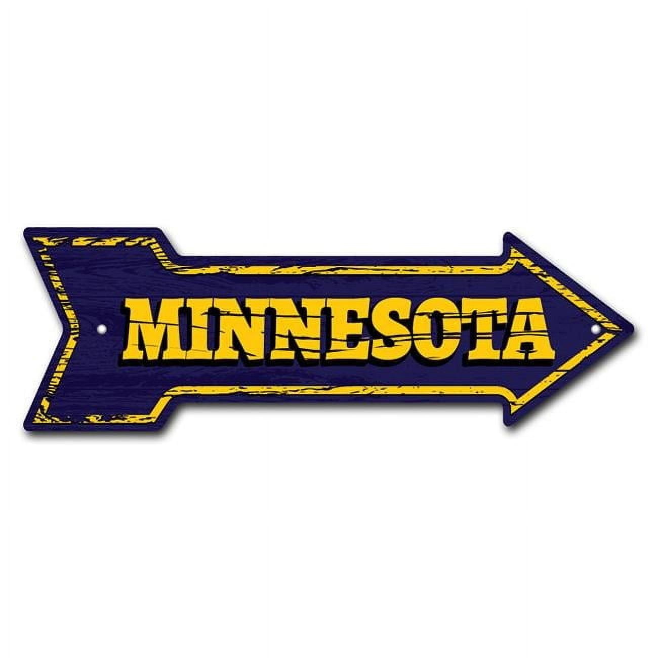10 x 30 in. Wide Minnesota 2 Arrow Sign - Walmart.com