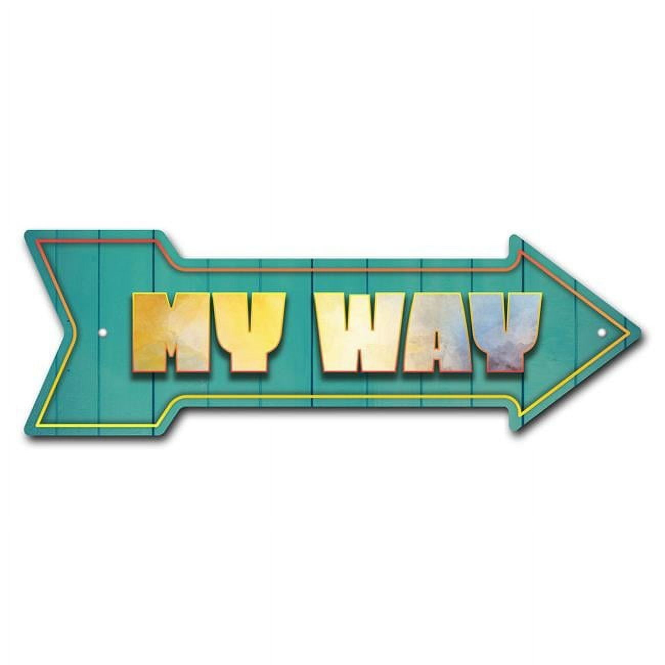 10 x 30 in. Wide My Way Arrow Sign - Walmart.com