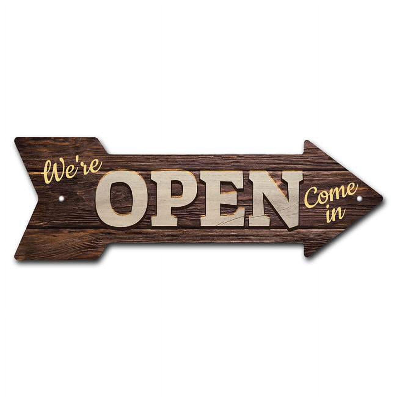 10 x 30 in. Wide Open Arrow Sign - Walmart.com