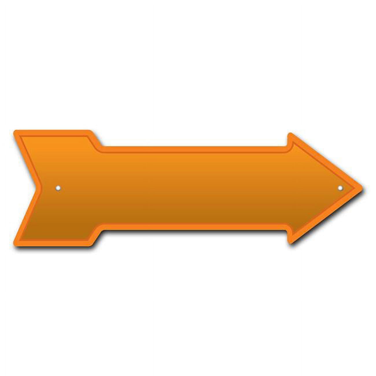 10 x 30 in. Wide Orange Arrow Sign - Walmart.com