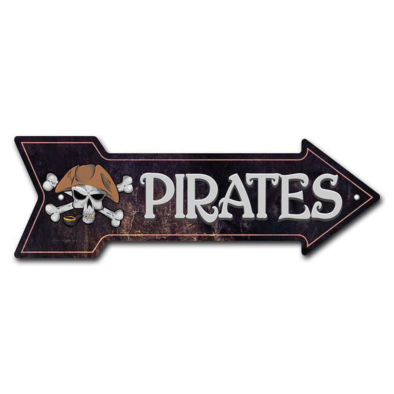 10 x 30 in. Wide Pirates Arrow Sign - Walmart.com