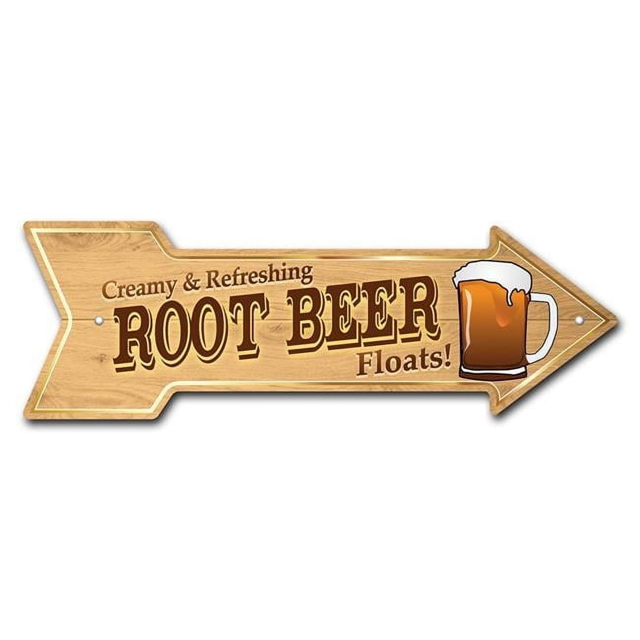 10 x 30 in. Wide Root Beer Arrow Sign - Walmart.com