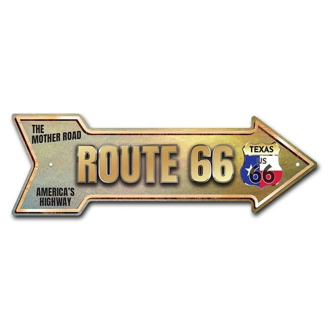 10 x 30 in. Wide Route 66 Texas Arrow Sign - Walmart.com