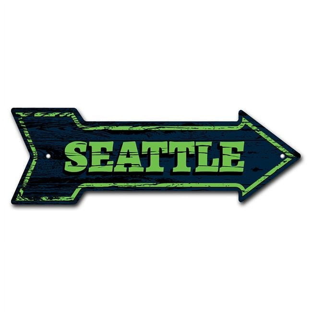 10 x 30 in. Wide Seattle Arrow Sign - Walmart.com