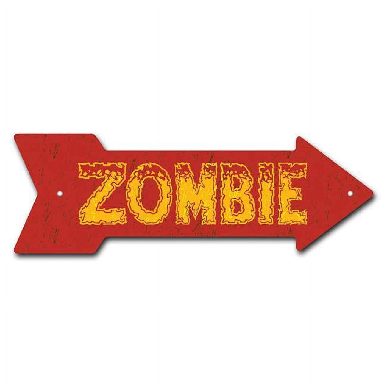 10 x 30 in. Wide Zombie Arrow Sign - Walmart.com
