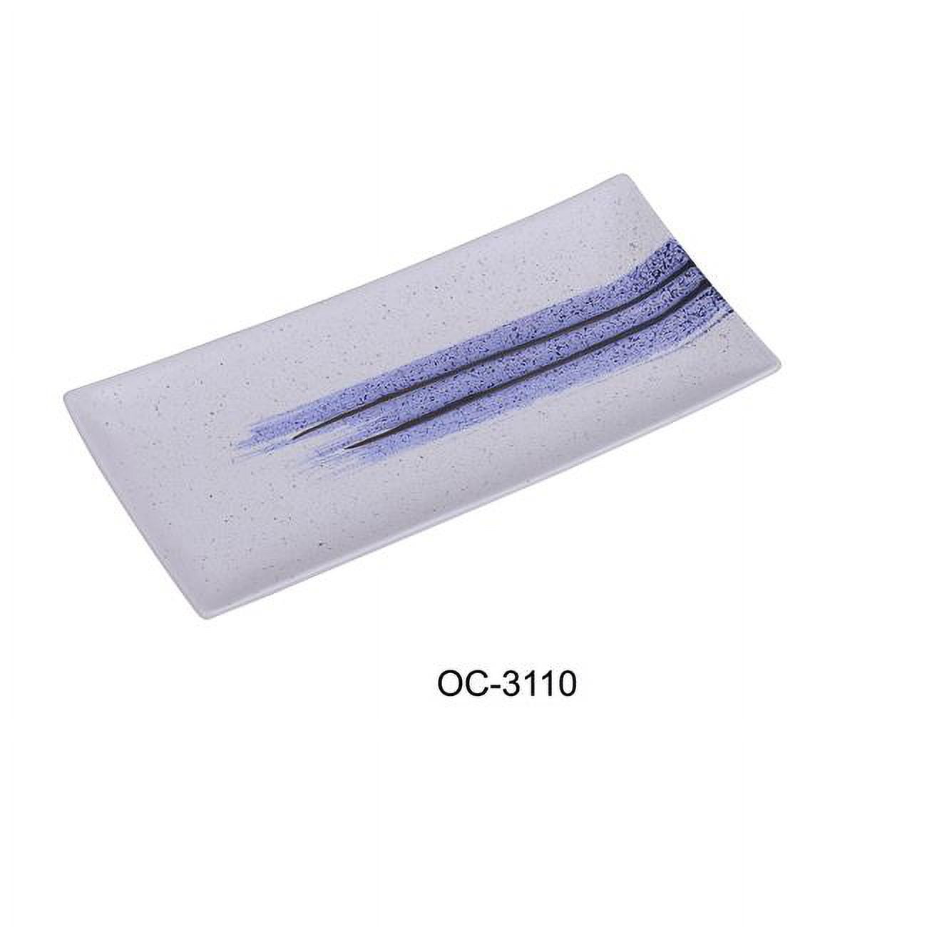 10 x 4.25 in. Ocean Rectangular Sushi Porcelain Plate - Pack of 24 ...