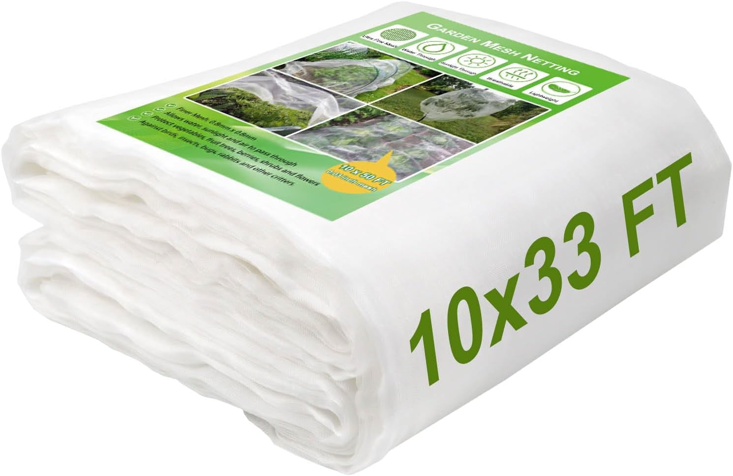 10 x 50 FT Garden Mesh Netting, Ultra Fine Plant Netting Covers, Garden ...