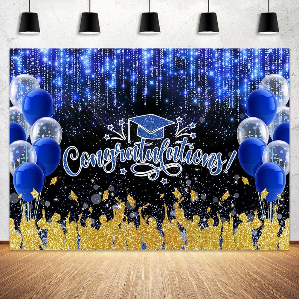 10 x 6.5 ft Class of 2026 Graduation Backdrop, Congratulations Congrats ...