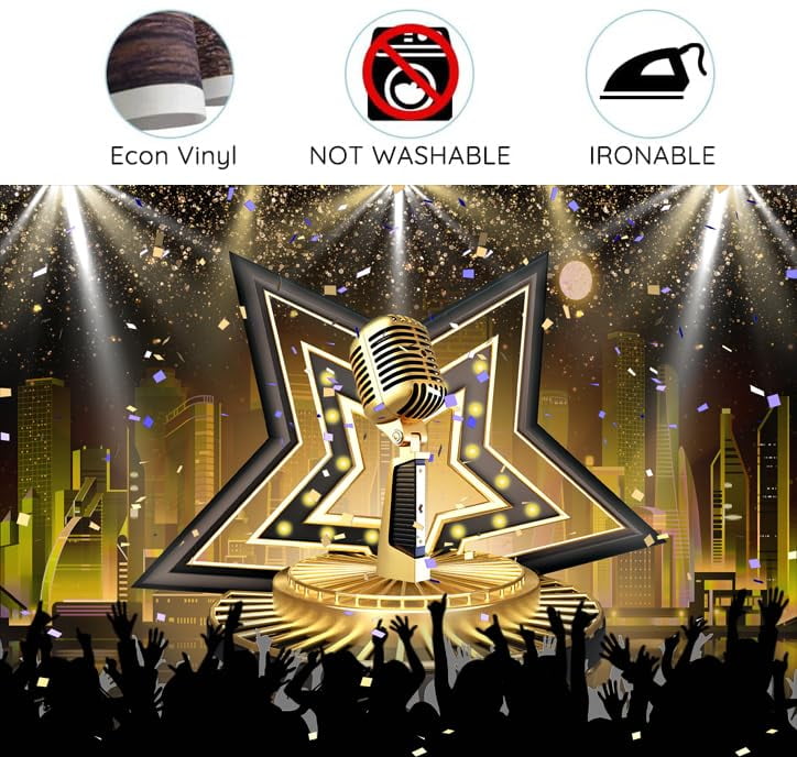 10 x 6.5ftKaraoke Party Decorations Photo Backdrop Photography ...
