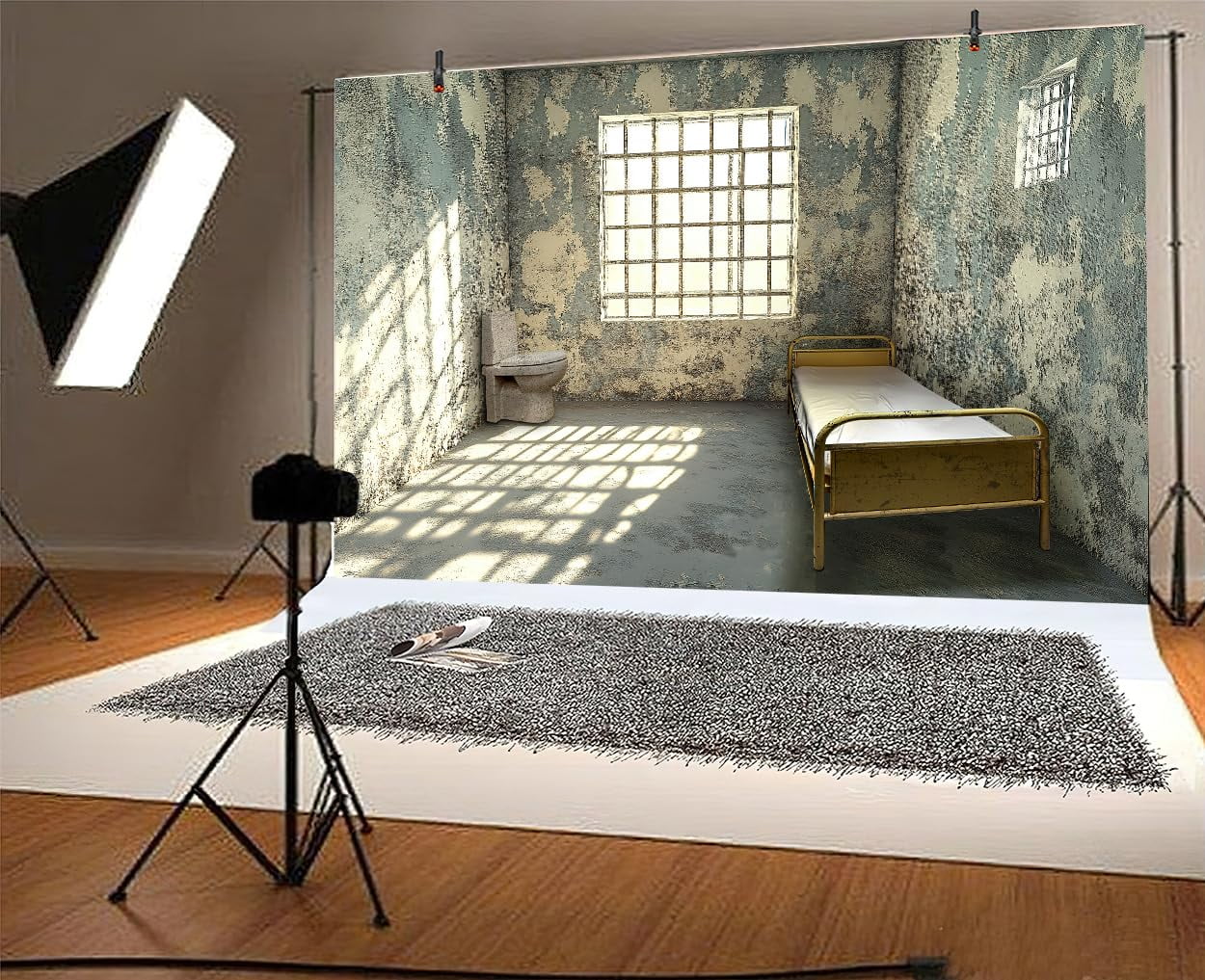 10 x 6.5ftail Crime Scene Photo Backdrop Photography Background, Prison ...