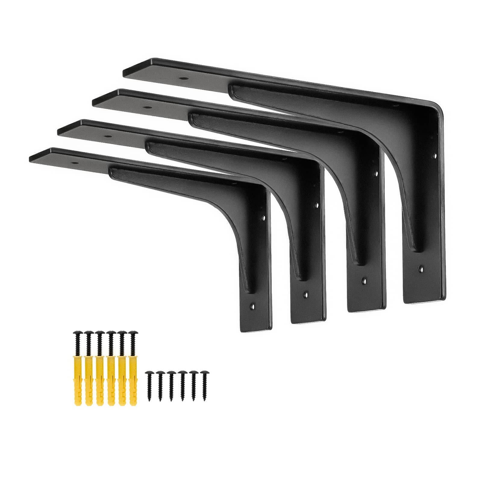 10"x 6"Shelf Bracket ,L Shelf Brackets,max Load 300lbs, Premium Alloy ...