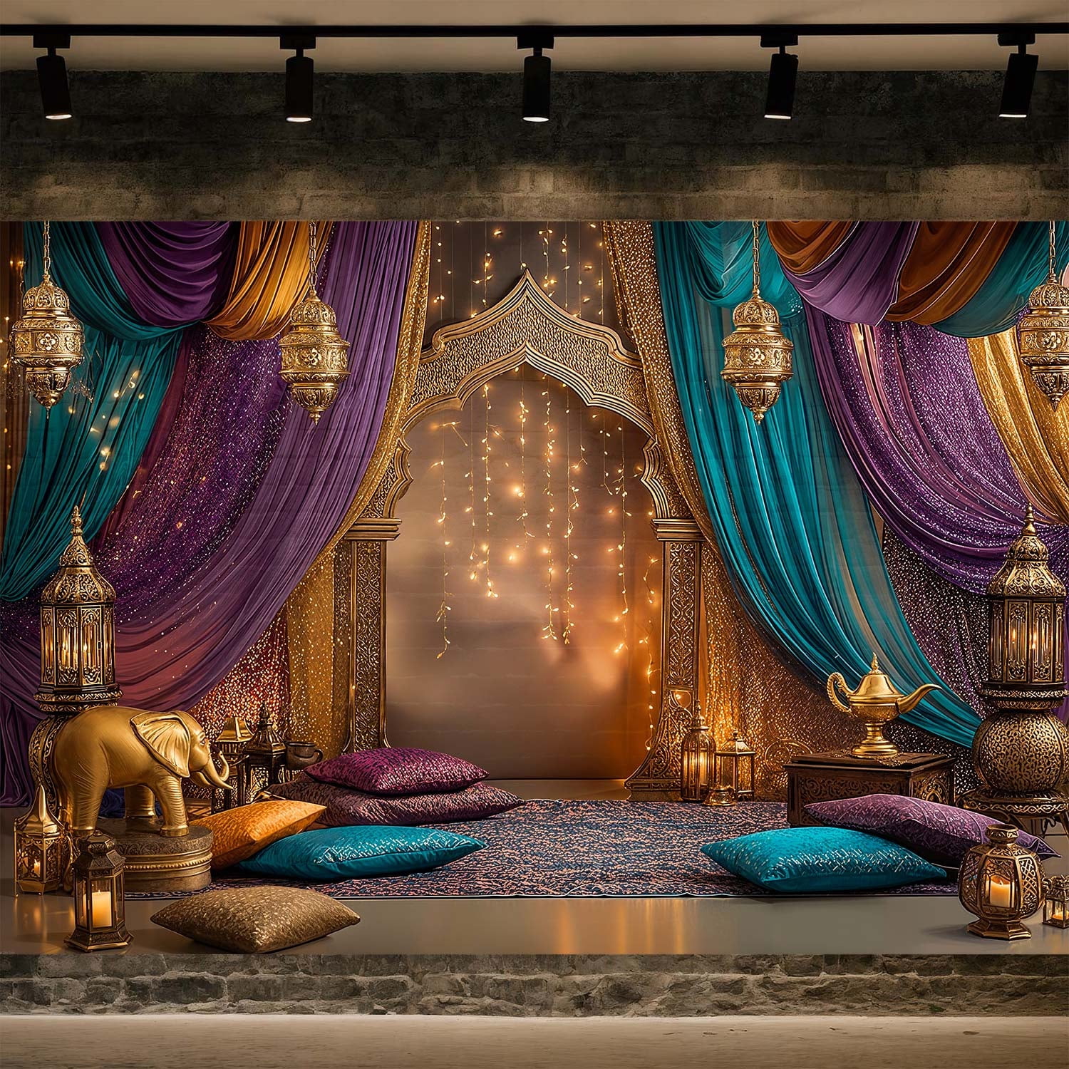 10 x 8 ft Arabian Moroccan Nights Party Photo Backdrop, Moroccan Nights ...