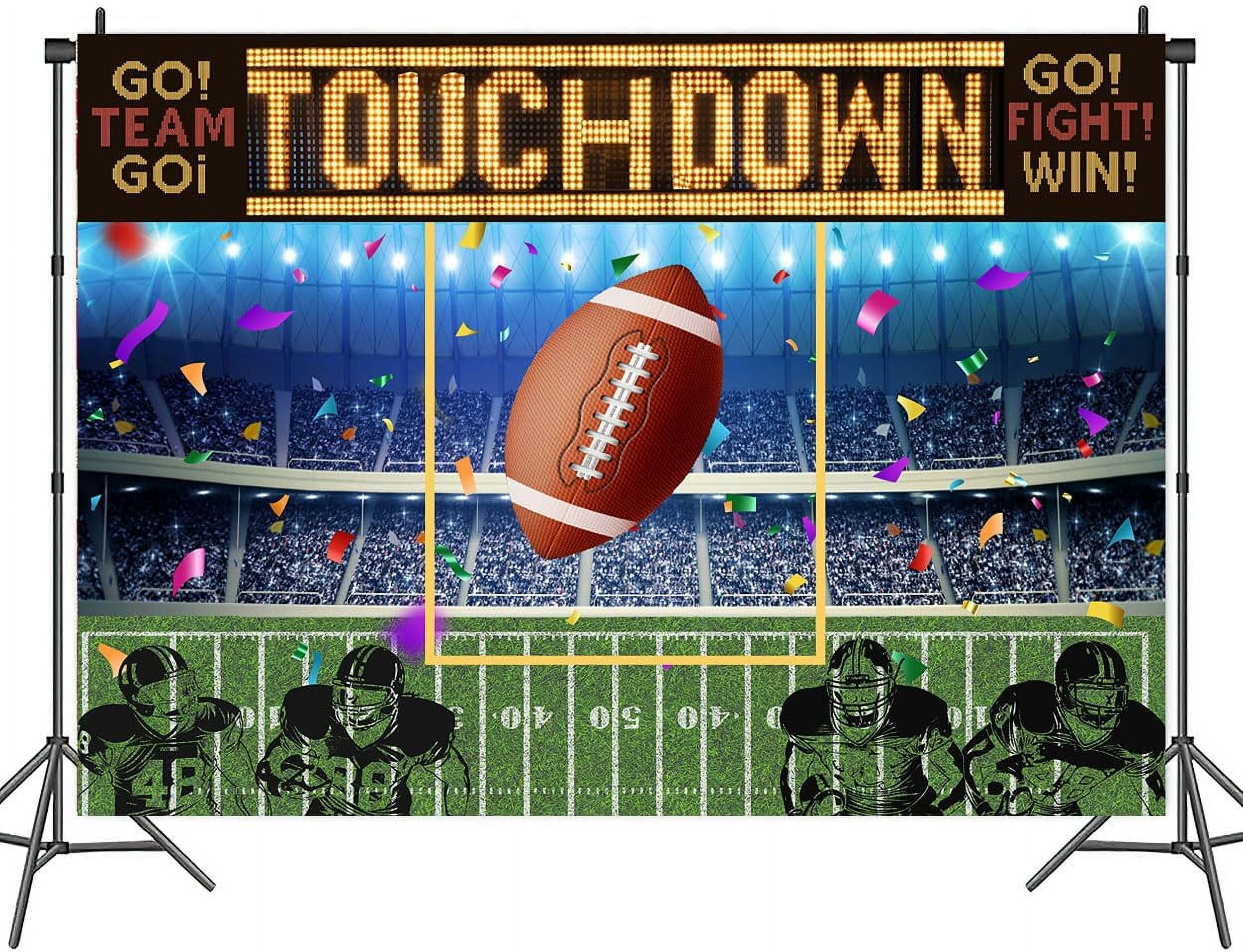 10 x 8 ft Football Backdrop Photography Rugby Party Background Touch ...