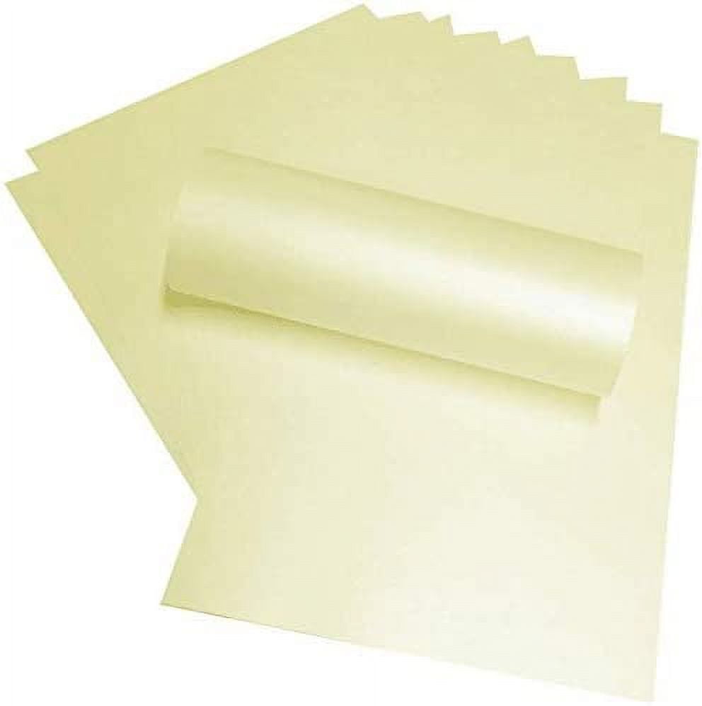 10 x A4 Candlelight Cream Pearlescent Shimmer Paper Double Sided 32lb ...