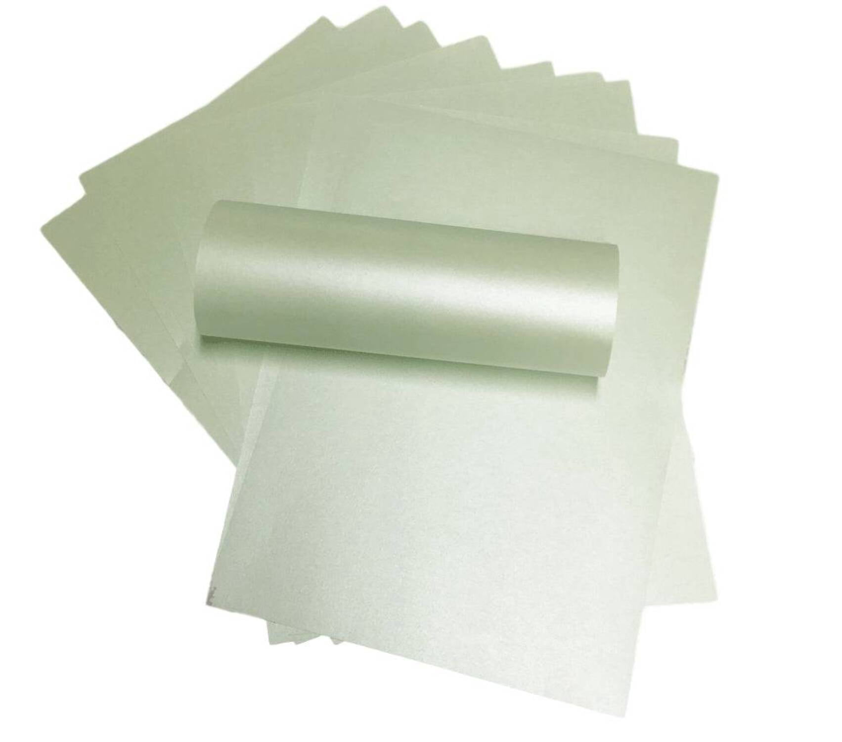 Syntego A4 Green Pearlescent Shimmer Printer Paper, 120 gsm, 10 Sheets ...