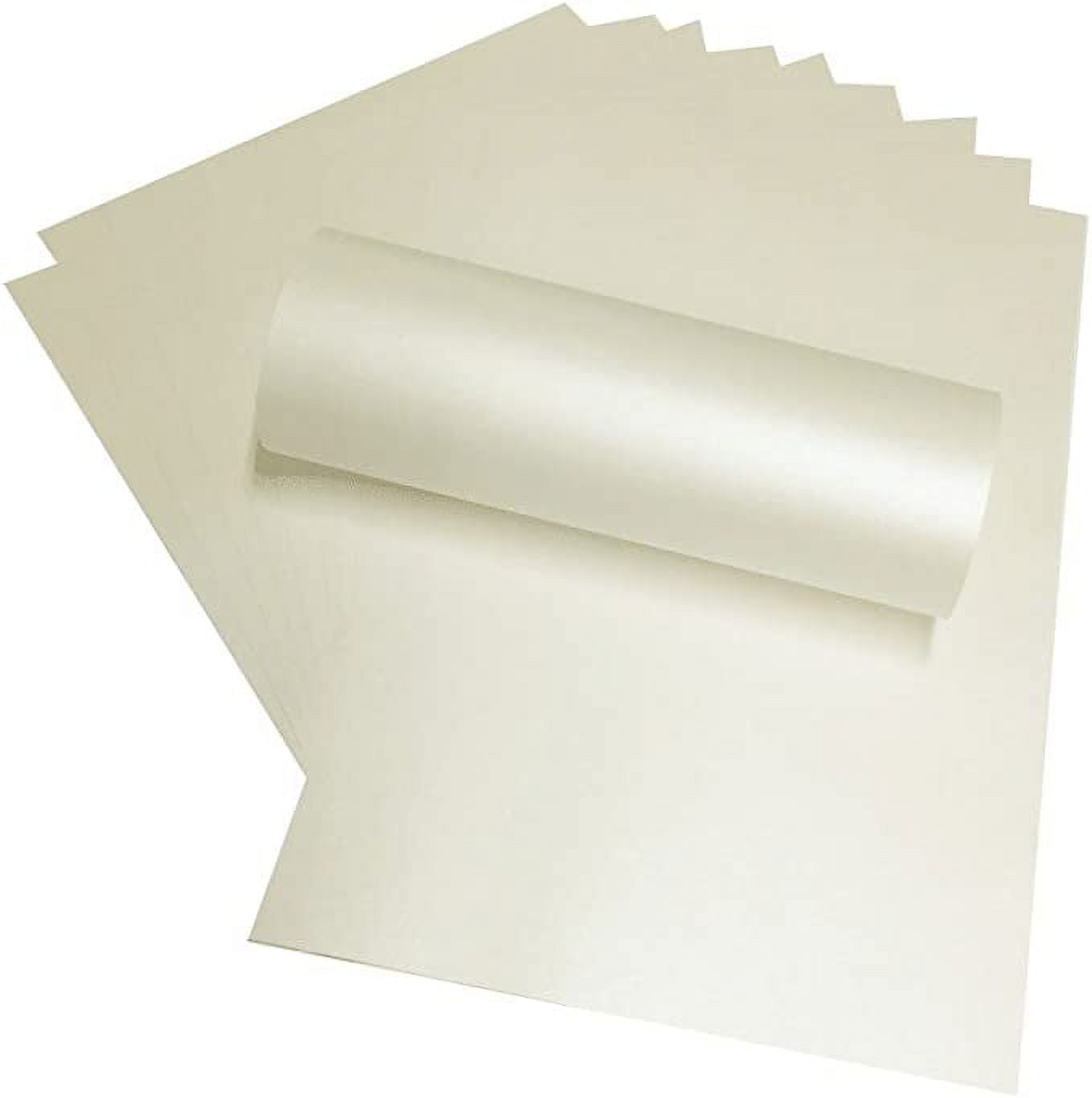 10 x A4 Pale Ivory Quarzo Pearlescent Shimmer Paper 32lb Bond Double ...