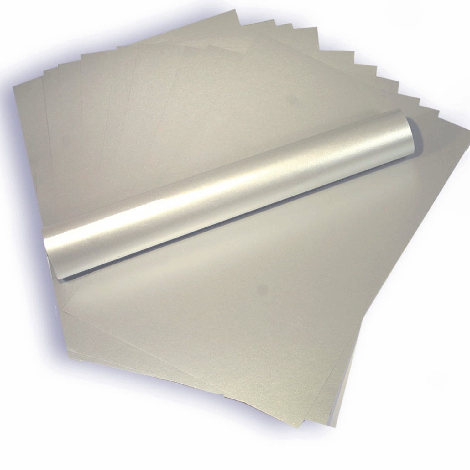 10 x A4 Silver Shimmer Pearlescent Paper 32lb Bond Double Sided ...