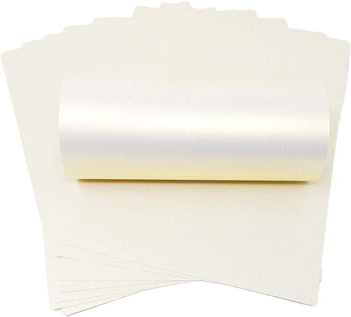 10 x A4 White With Gold Shimmer Pearlescent Shimmer Paper 32lb bond ...
