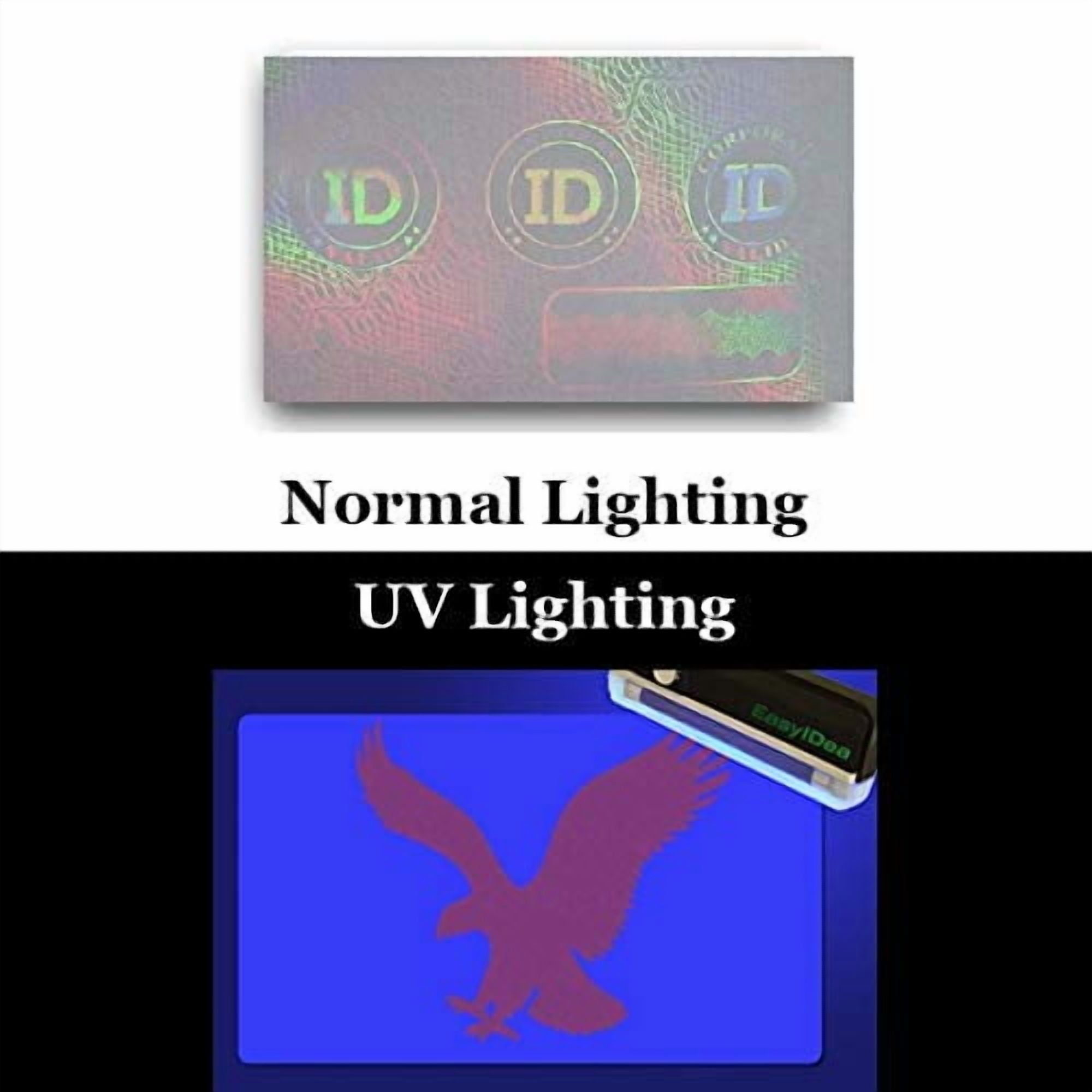 10 x Adhesive Holographic Overlay for Standard Size ID Cards ...