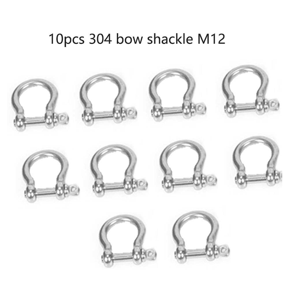 10 x Bow Shackles Stainless Steel 304 Shade Sail 4mm 5mm 6mm 8mm 10mm ...