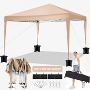 Best Choice Products 10x10ft Easy Setup Pop Up Canopy w/ 1-Button Setup ...