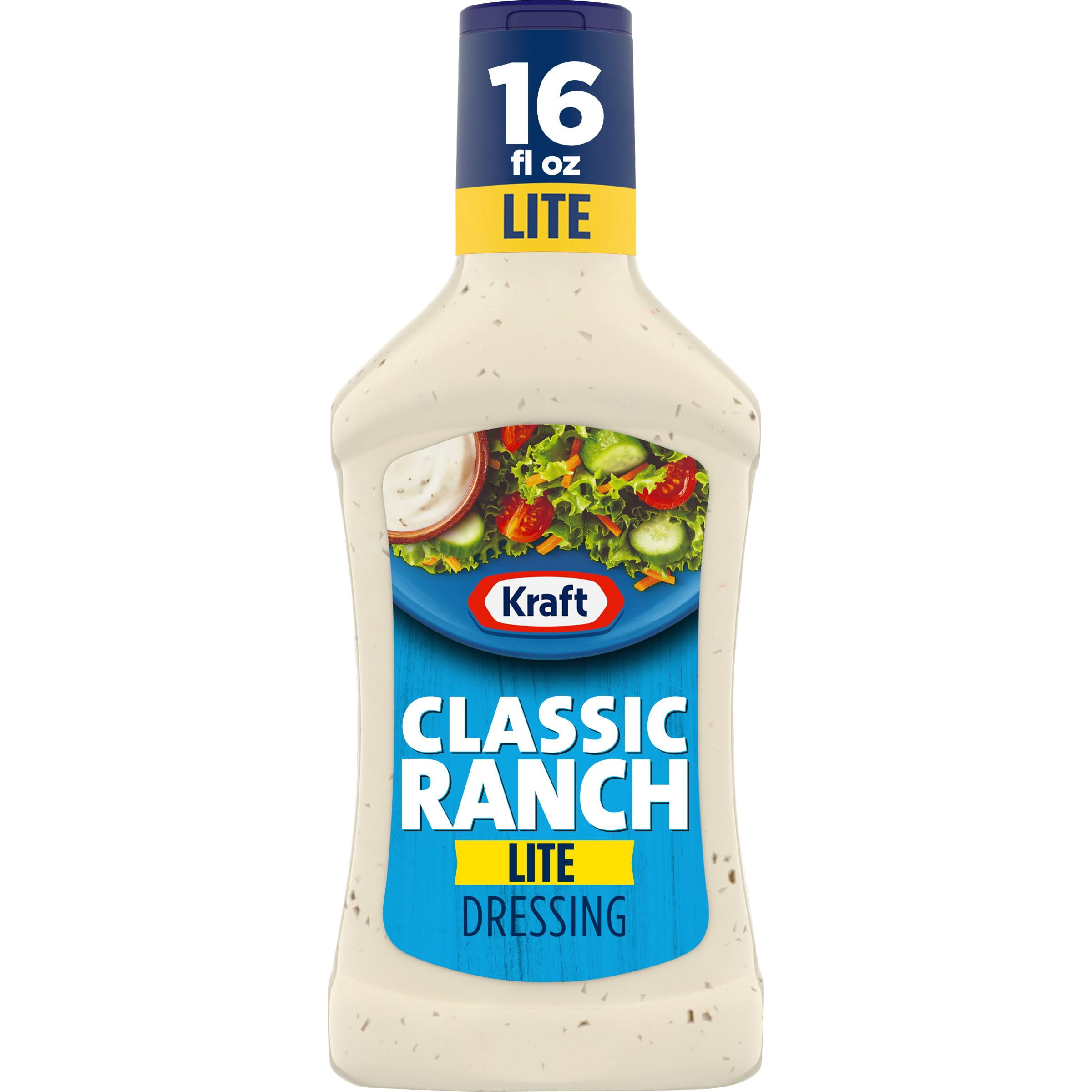 10 x - Kraft Classic Ranch Lite Salad Dressing (16 fl oz Bottle ...