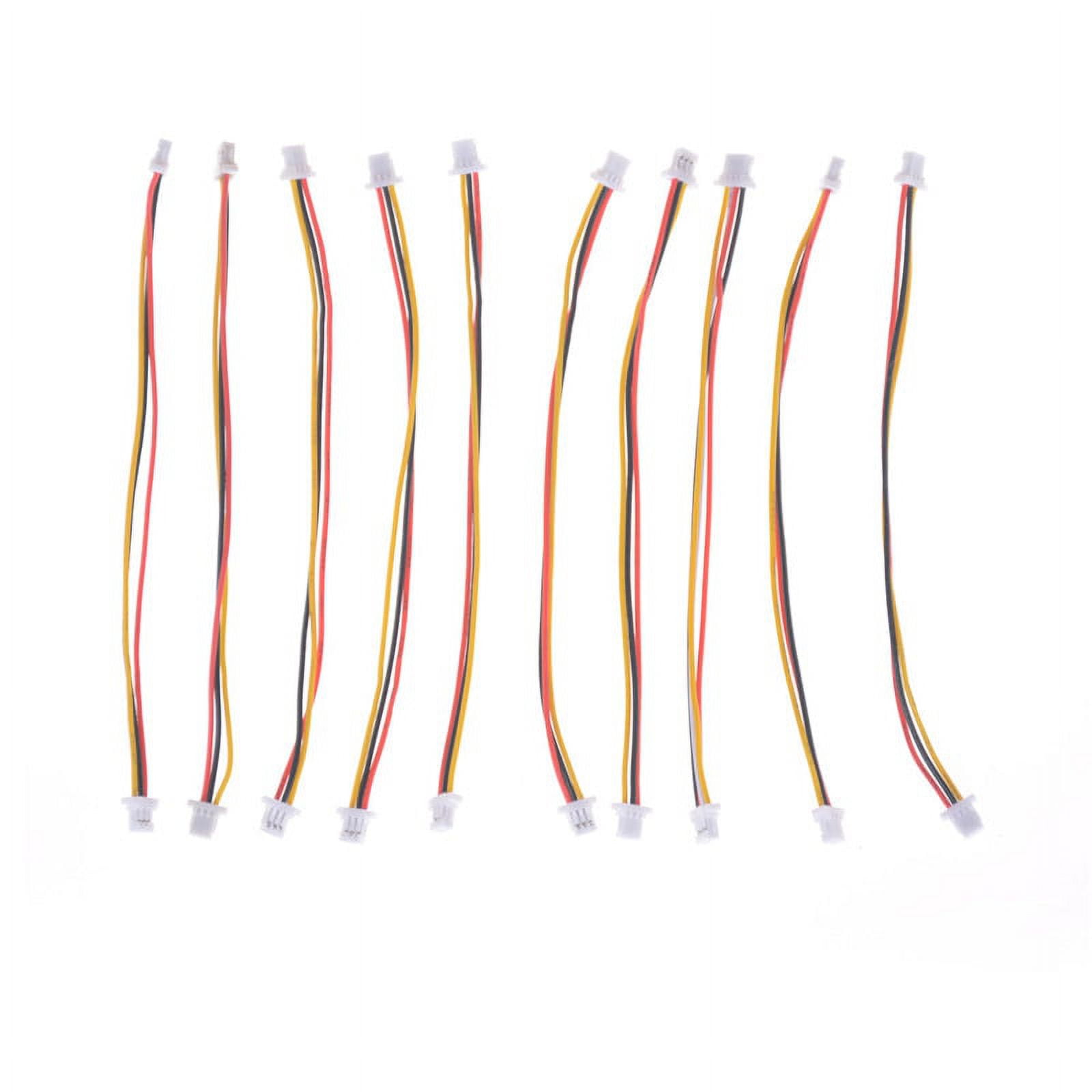 10 x Mini Micro SH 1.0mm 3-Pin JST Double Connector Plug Wires Cables ...