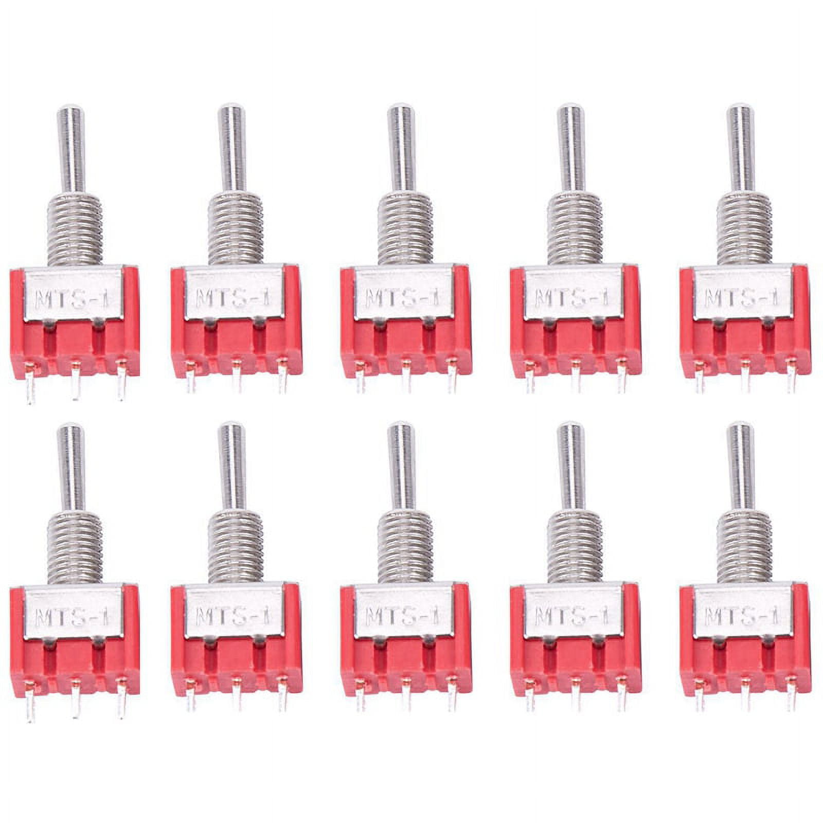 10 x Mini Momentary (On)Off(On) Toggle Switch Model Railway SPDT 12V ...