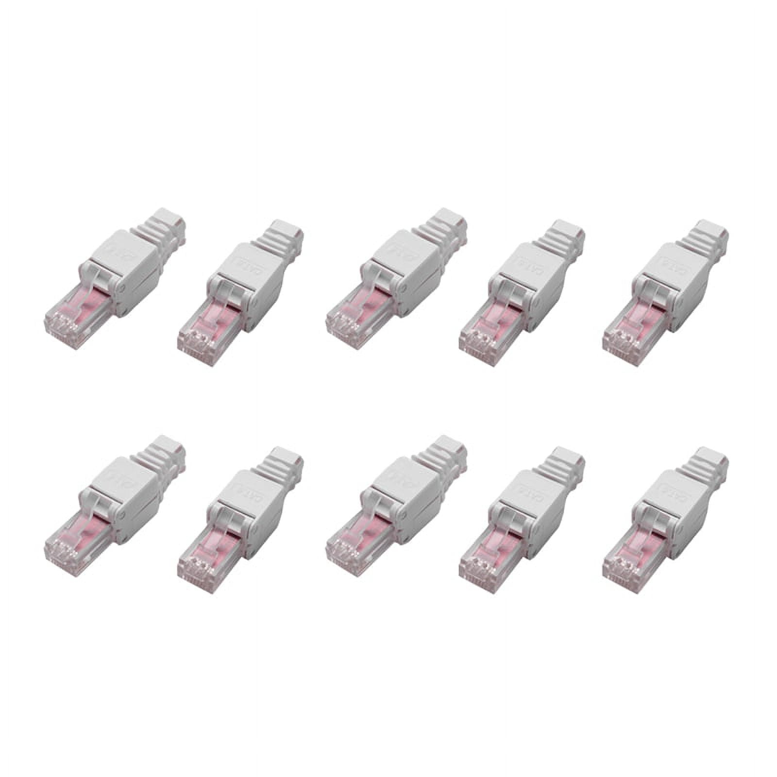 10 x Network Tool-Free RJ45 CAT6 LAN UTP Cable Plug Without Tools Cat5 ...
